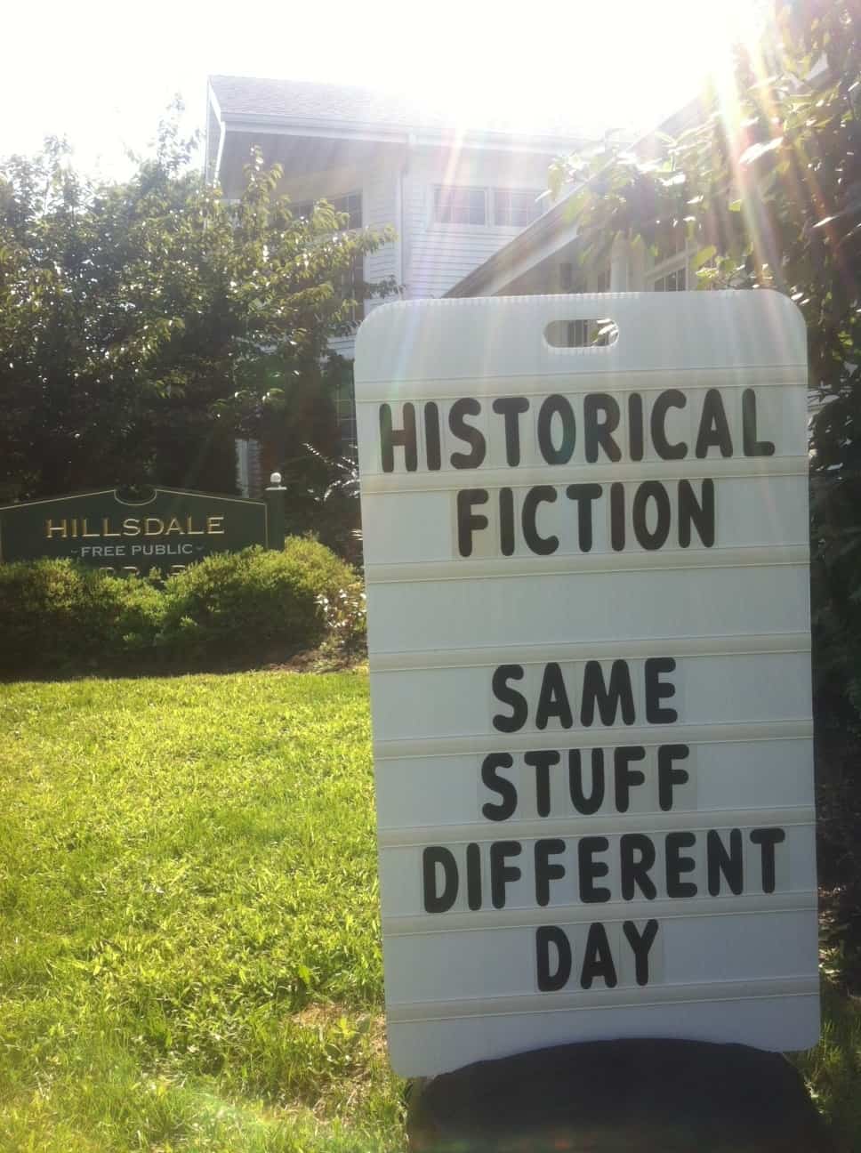 Sign Historical Fiction – Hillsdale Free Public Library