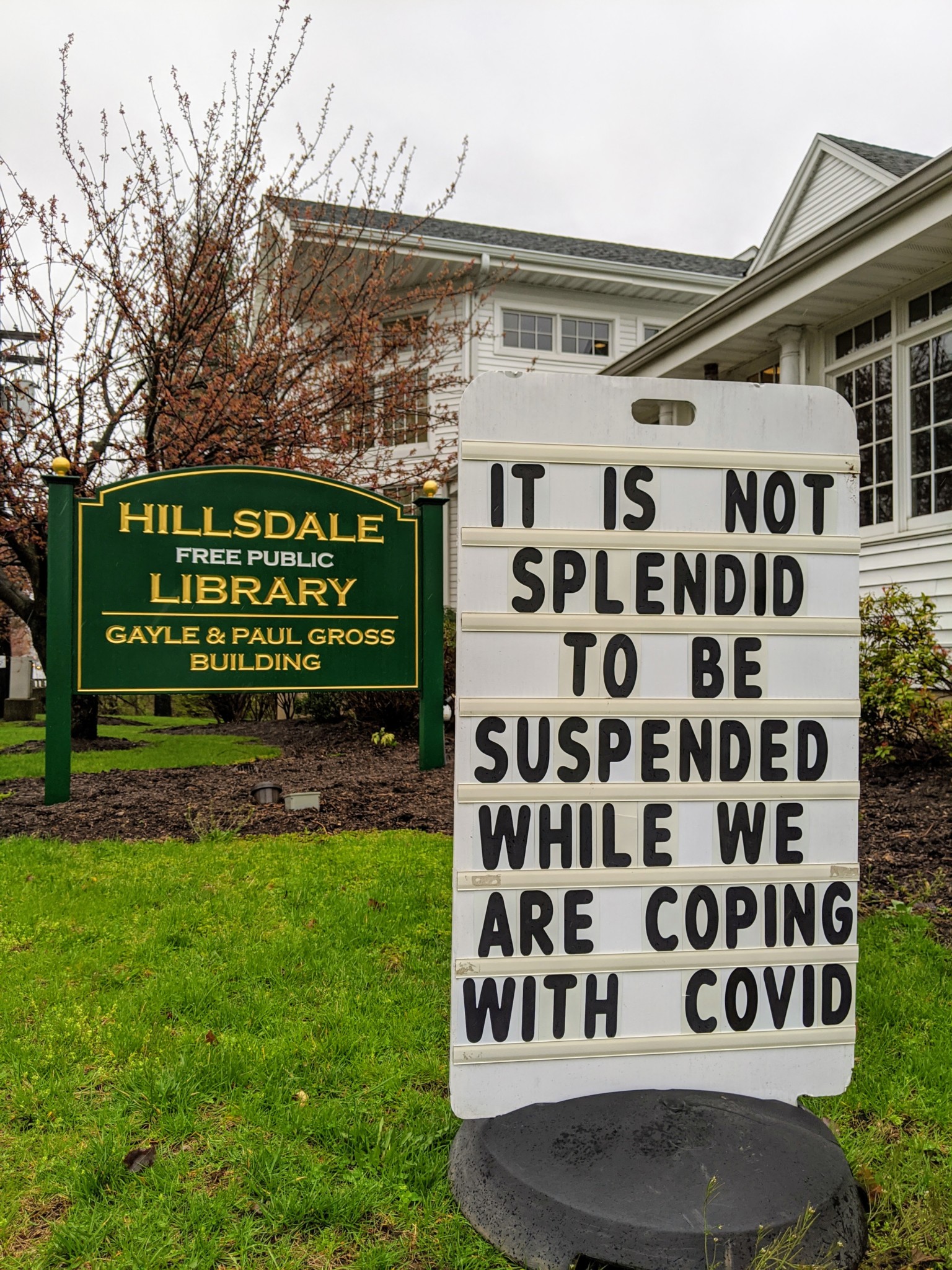 Sign_CovidPoetry_NotSplendid – Hillsdale Free Public Library